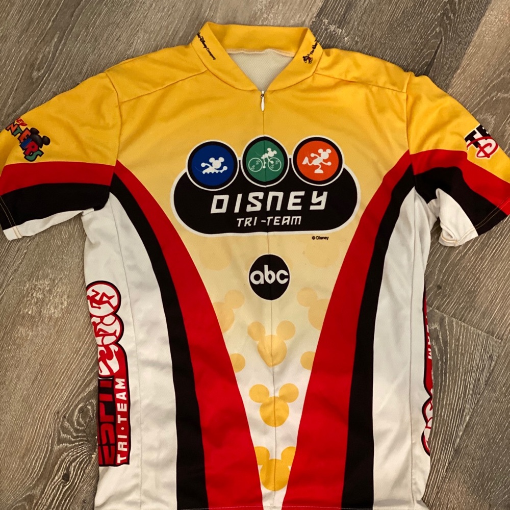 6 Official Disney Triathlon Team Cycling Jerseys - Gem